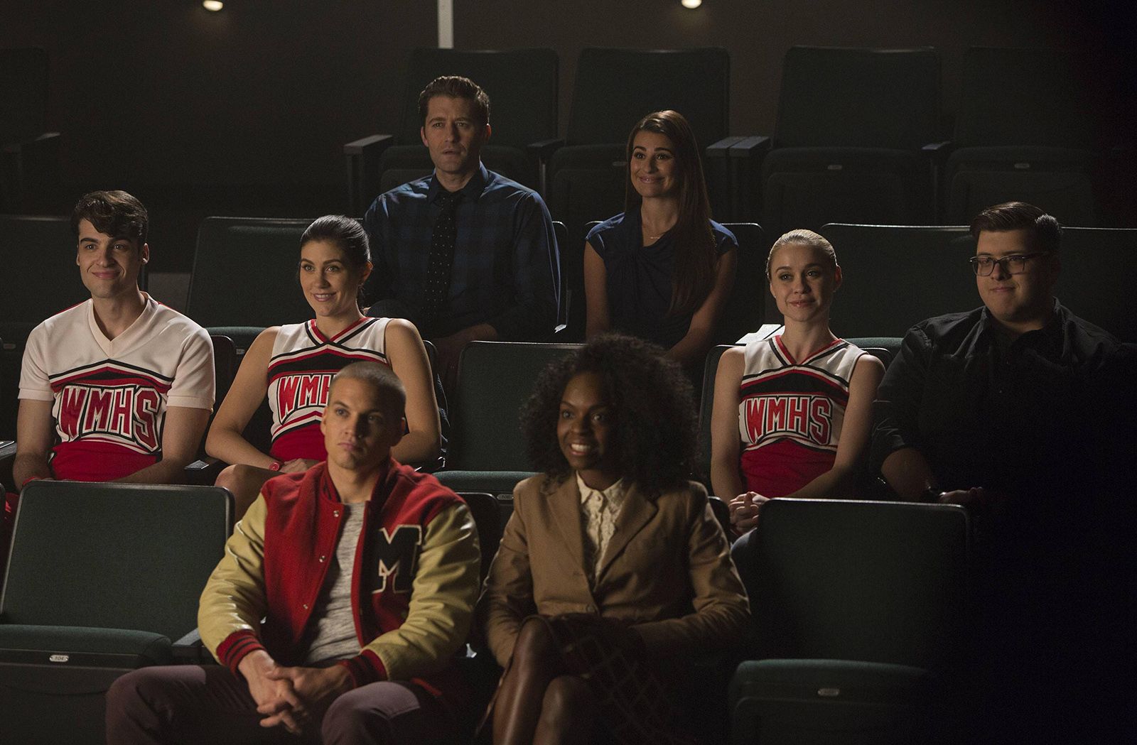 Glee : Photo Becca Tobin, Lea Michele, Marshall Williams (II), Matthew ...